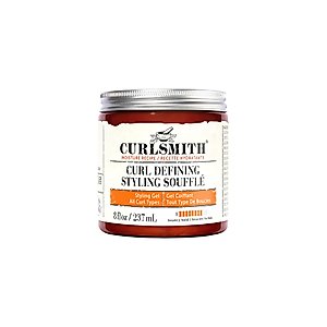 CURLSMITH - Curl Defining Styling Soufflé - Vegan Medium Hold Styling Gel for Wavy, Curly and Coily Hair (8oz)