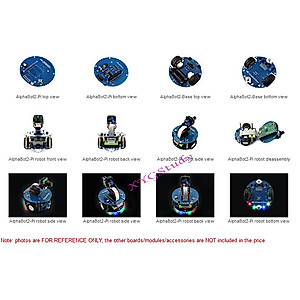 AlphaBot2 Robot Building Robotic Starter Kit for Raspberry Pi 3 Model B with Camera IR Remote Controller @XYGStudy