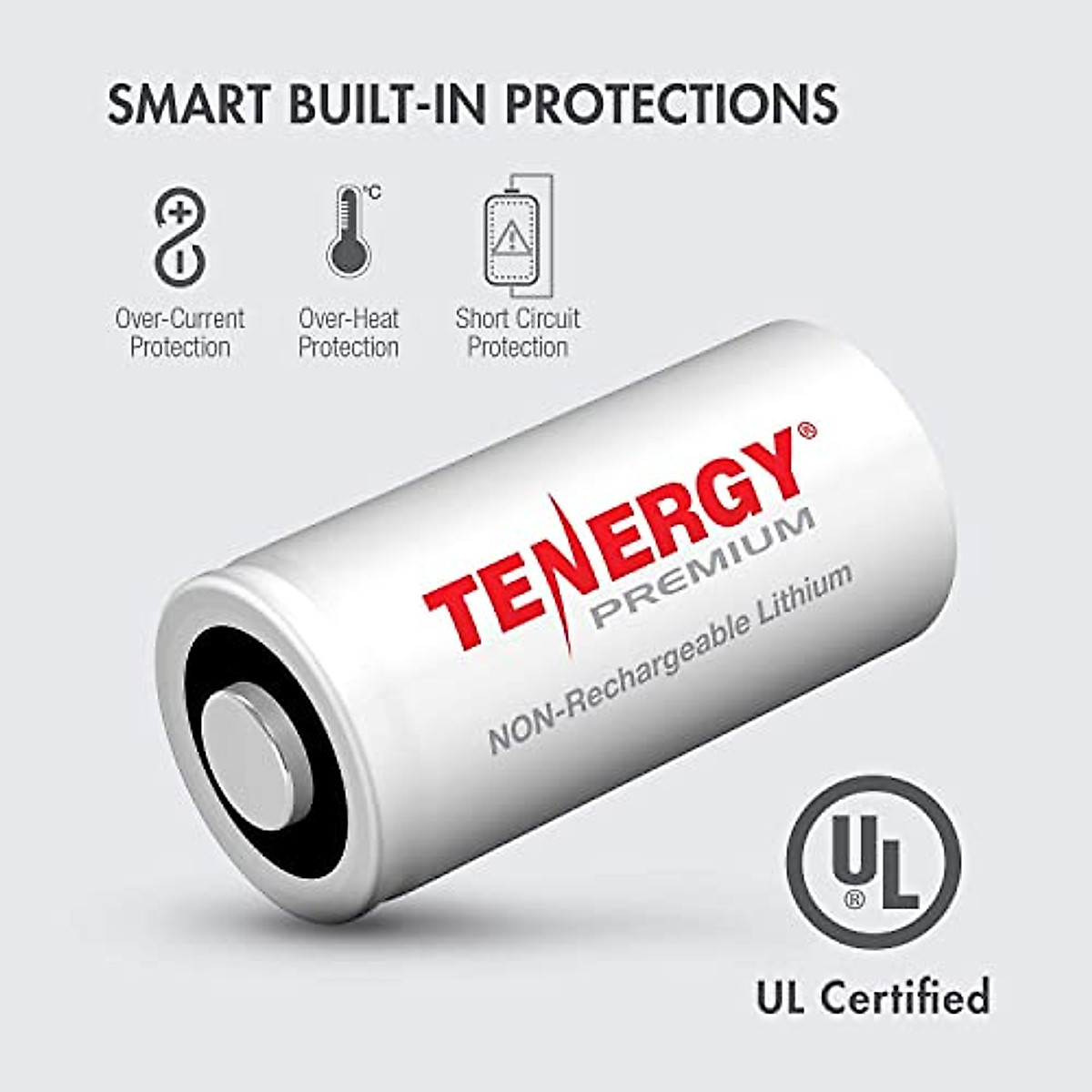 Tenergy Premium 24 Pack NonRechargeable CR123A 3V Lithium Battery, Primary Battery for Arlo Cameras, Photo Lithium Batteries, Smart Sensors, and More