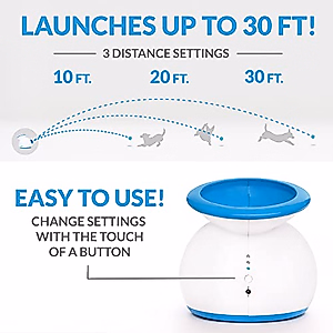 iFetch Interactive Ball Launcher for Dogs – Launches Mini Tennis Balls, Small,Multicolored