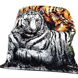 Tiger Blanket Mink Blanket Korean Blanket Heavy Blankets Queen Size Tiger Throw Blanket Korean Mink Blanket Tiger Statue Animal Blanket Bed Warm Blanket Full Queen Animal Blankets Mexican Blanket