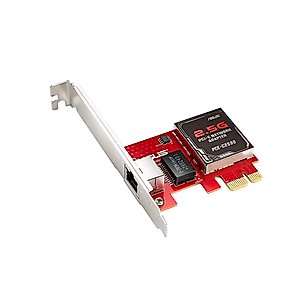 ASUS PCE-C2500 2.5G Base-T PCIe Network Adapter with backward compatibility. Supporting 2.5G/1G/100Mbps, RJ45 Port