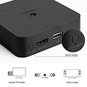 Gulikit NS05 Switch Dock,Portable TV Docking Station for Nintendo Switch with USB-C PD Charging Stand, Magnet Transform Design, Supported Phone or Tablet, Charging Dock with Air Outlet