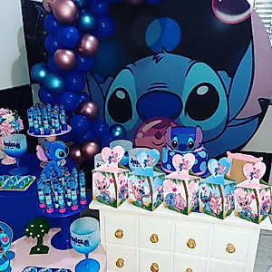 16pcs Stitch Party Favor Gift Boxes Stitch Theme Birthday Party Supplies for Stitch Party Decorations Decor