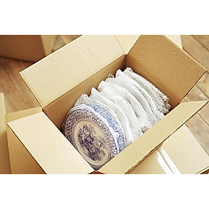 Mighty Gadget 100 feet Small Bubble Cushioning Wrap Perforated Every 12” for Moving, Shipping, and Packing Wrap for Extra Protection of Fragile Items: Glassware, Porcelain Dishes, Ceramics, Ornaments