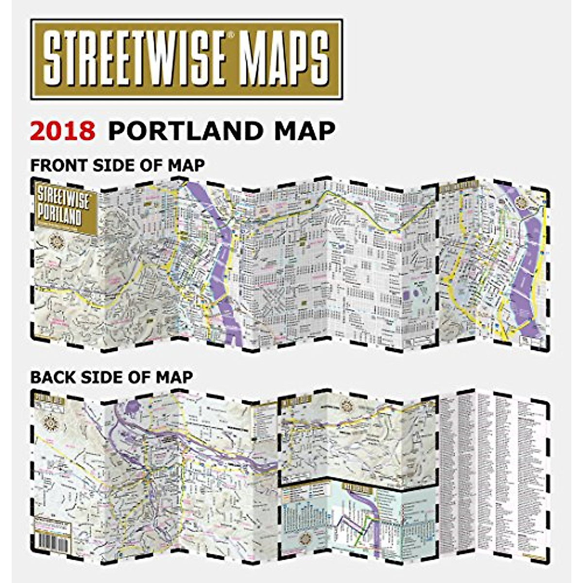 Streetwise Portland Map - Laminated City Center Street Map of Portland, Oregon (Michelin Streetwise Maps)