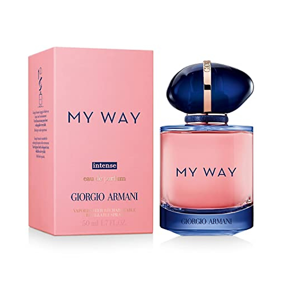 Giorgio Armani My Way Intense for Women Eau de Parfum Spray Rechargeable Refillable, 1.7 Ounce