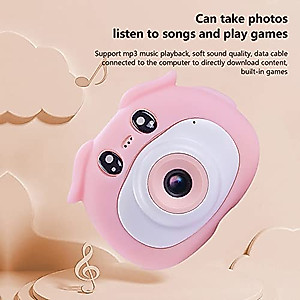 1080P Digital Camera for Kids - Mini Cartoon Children's Camera, 2.0 Inch Screen Front and Rear Dual Camera, High-Definition Photo Digital Camera, Rechargeable