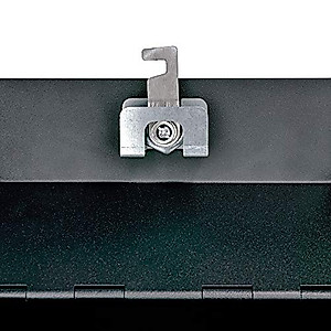 Mail Boss Comment Boss 8100 Locking Steel Suggestion Box - Key Drop Box - Collection Box - Donation Box - Ballot Box - with 25 Suggestion Cards (Black)
