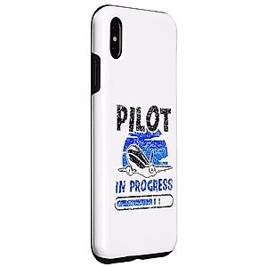 iPhone XS Max Pilot In Progress Airplane Aviator Aviation Case