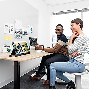 SideTrak Solo 15.6” 4k Touchscreen Portable Ultra HD LED Monitor, Laptop Dual Screen Computer Extender for PC, Gaming & Chrome, Powered by USB-C or HDMI & USB-A