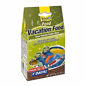 TetraPond Vacation Food Slow Release Feeder Block, 3.45 Ounce - 16477