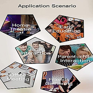 ZLXDP Mini Projector, Portable Projector, Full 1080P Supported, Wireless Screen Mirroring