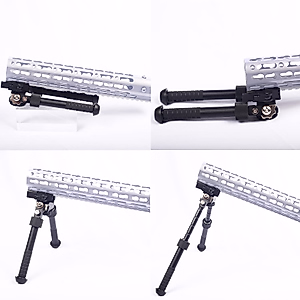 CHDN Sniper 6-9 inch Adjustable Joint Converter 21mm Picatinny Rifle Bipod Quick Detach Mount Hunting Accessories…