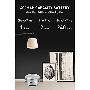 Bone Conduction Speaker, True Wireless Speakers Mini Portable Stereo Sound Creative Portable Speaker Compatible with iPhone, iPad, Samsung, Tablets and More Bone Conduction Sound Box