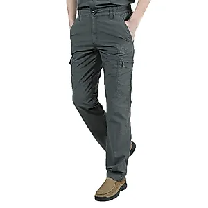 VALSEEL Tactical Pants For Men Outdoor Hiking Cargo Pant Combat Military Trousers Rip-Stop Pants Straight Leg Long Pants Sweat Pants For Mens Baggy Pants Hombre