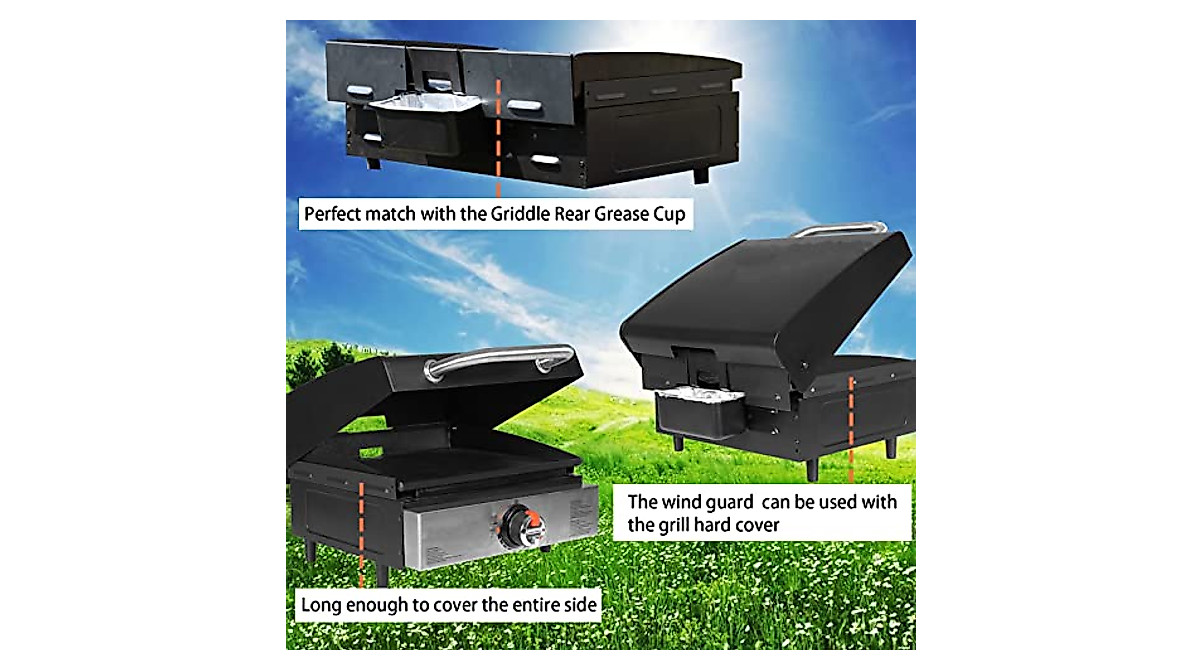 ClimbFun Wind Guard for Blackstone 17 Inch Griddle - Wind Blocker