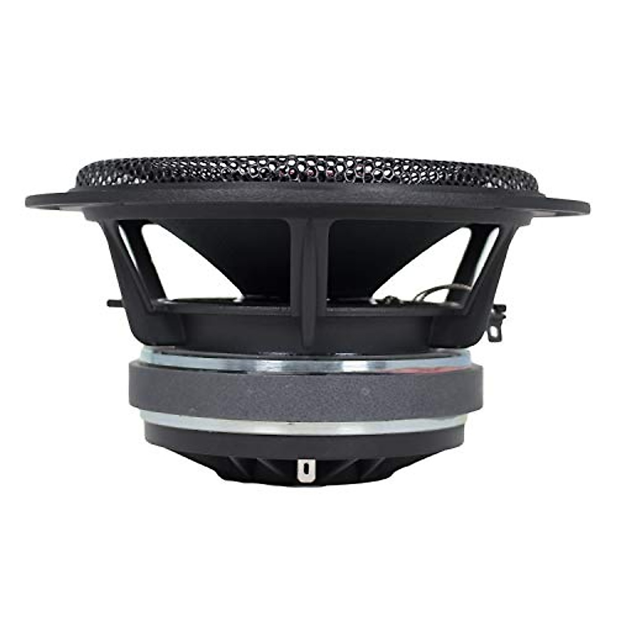 Gravity WZP65 Warzone Series 6.5" inch Pro Midrange Coaxial Loud Speaker 4-Ohms with 600 WATT Max, 1 Speaker Corrugated Speaker Surround with Oversize Magnet Motor Structure