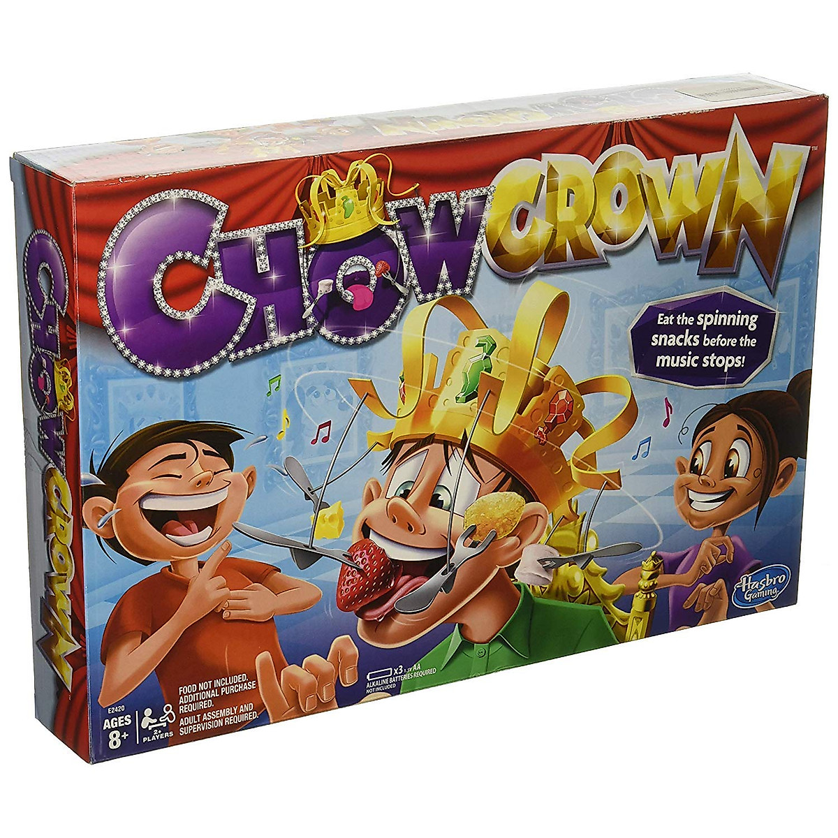 Hasbro Gaming Chow Crown Game Kids Electronic Spinning Crown Snacks Food Kids & Family Game