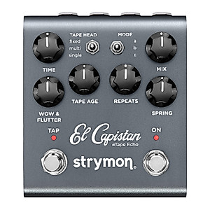 Strymon El Capistan V2 dTape Echo Guitar Pedal for Electric and Acoustic Guitar, Synths, Vocals and Keyboards
