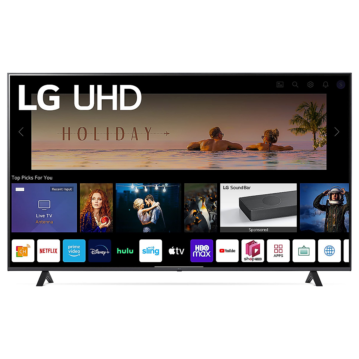 LG 75-Inch Class UQ7590 Series 4K Smart TV, AI-Powered 4K, Cloud Gaming (75UQ7590PUB, 2022),Grey