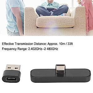 Bluetooth Adapter for Switch ,BT 5.0&EDR Audio Transmitter with Low Latency USB C to USB, 10m/33ft BT Distance