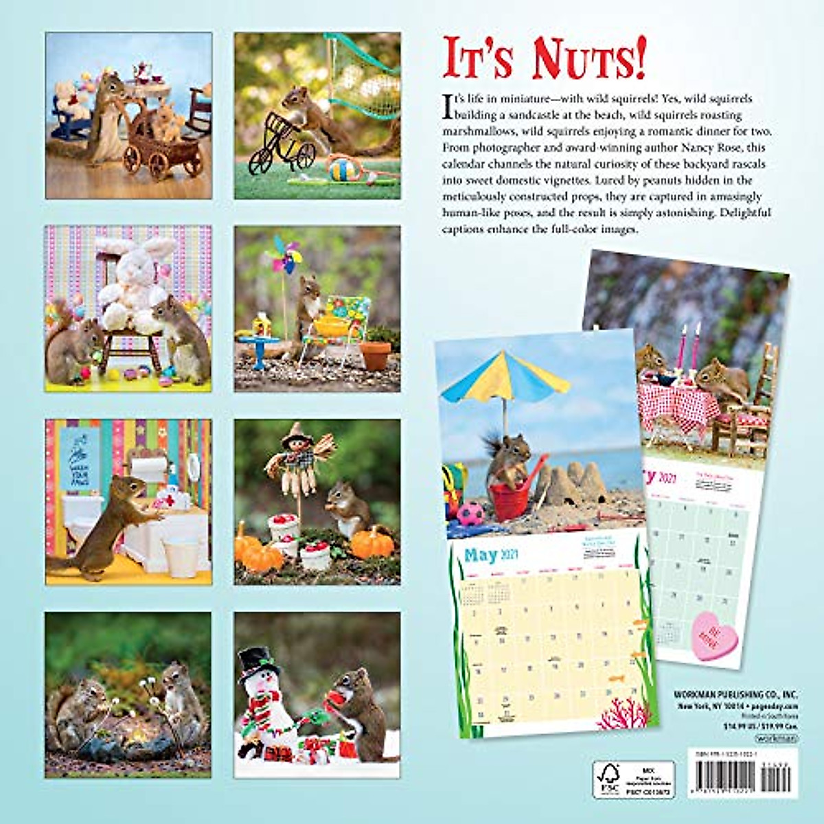 The Secret Life of Squirrels Wall Calendar 2021