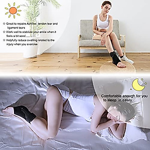 TODDOBRA Ankle Brace for Sprained Ankle, Ankle Support Brace with Side Stabilizers for Men & Women, Ankle Splint Stabilizer Volleyball, Basketball, Ankle Supports for Women (Update XL)