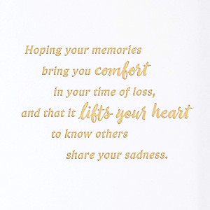 Hallmark Sympathy Card (Gold Foil Agate)