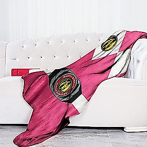 Power Rangers Pink Ranger Fleece Soft Throw Blanket