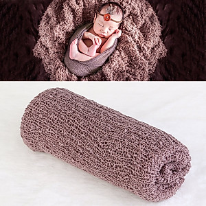 TINKSKY Long Ripple Wrap - DIY Newborn Baby Photography Wrap-Baby Photo Props (Lilac)