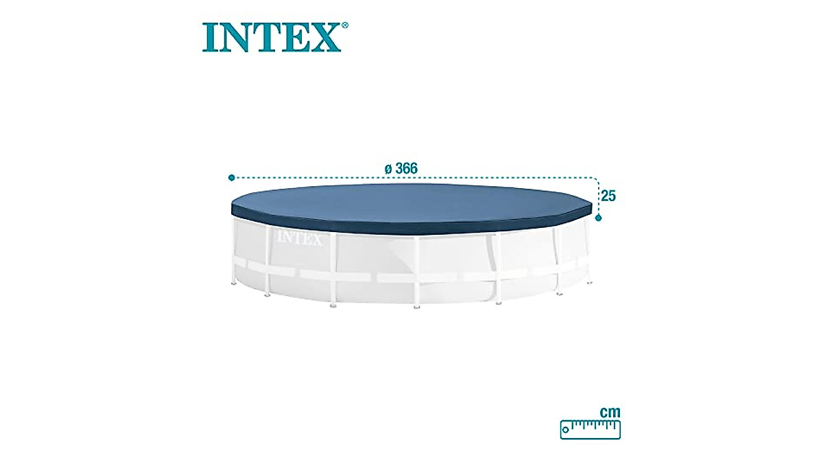 Intex 12' Frame Pool Cover - Durable & Affordable Pool Accessory