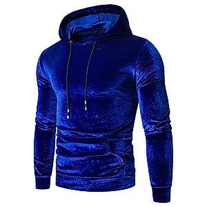 Cozy Sweatshirts For Men, Black Men Hoodie Shirt Mens Hoodies Pullover Dsmp Hoddie New Men's Fashion In Autumn Winter Warm Pure Hoodie Blouse Zip Up Hoodies Xl Full (L, Blue)