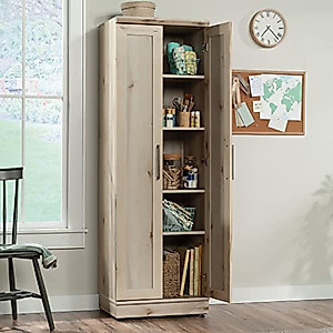 Sauder Homeplus Storage Cabinet, L: 17.01" x W: 23.31" x H: 71.18", Pacific Maple Finish