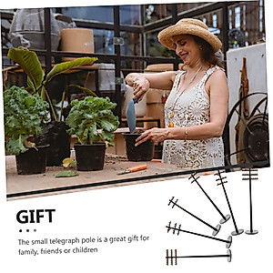 Asakkura 30 pcs for Train Railroad Early Telegraph Telephone Scenery Educational Traffic Layout Railways Diorama Architecture DIY Model Models Scene Adorns Miniature Decoration Accessories