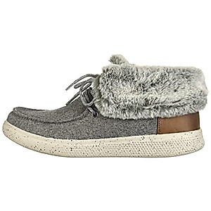 Skechers BOBS Women's 113446 Sneaker, Grey, 8.5