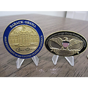 Set of 2 Barack Obama 44th President of The United States Challenge Coins