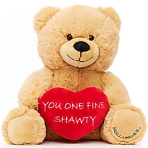 Hollabears 10" You One Fine Shawty Plush Teddy Bear Valentine's Day