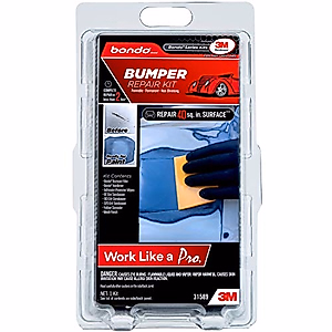 Bondo Bumper Repair Kit, Paintable - Permanent - Non-Shrinking Repair in Less Than Two Hours, 1 Kit