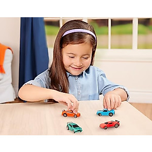 Driven by Battat – Turbocharge Pullback Vehicles – Toy Set with 4 Cars – Race Car Toys and Playsets for Kids – Toy Pull-Back Cars – 3 Years + – Turbocharge - Stock Cars (4 Pack)