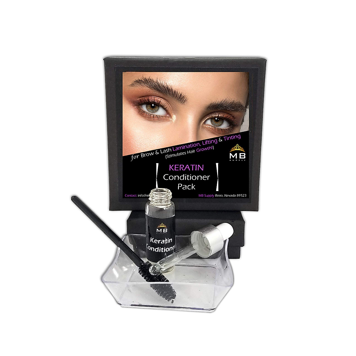 Eyelash Brow KERATIN Conditioner Serum for LAMINATION Perm/Lift/Tint/Wax AFTERCARE & Growth (1-5ml & Free Brush)