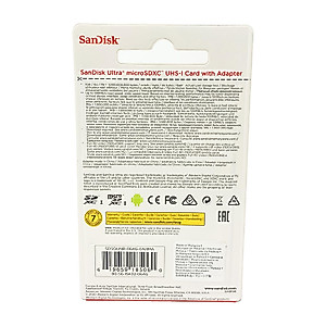 SanDisk Ultra 32GB MicroSDHC Class 10 UHS Memory Card Speed Up To 30MB/s With Adapter - SDSDQUA-032G-U46A [Old Version]