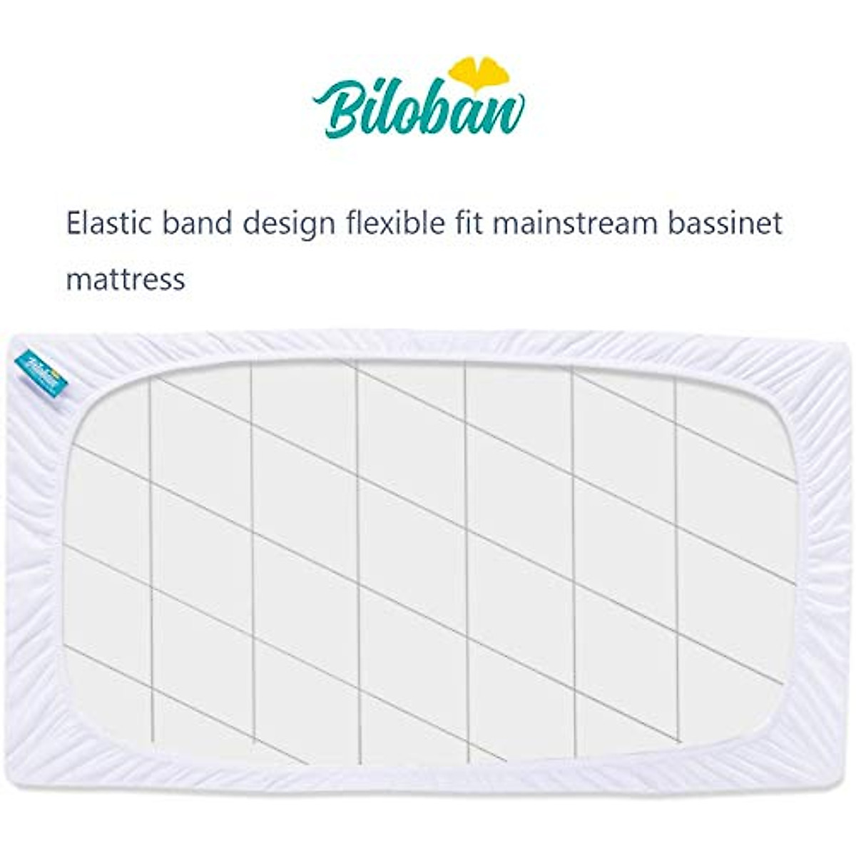 Waterproof Bassinet Mattress Pad Cover Compatible with Maxi-COSI Iora/Swift Lightweight Portable Bassinet, 2 Pack, Ultra Soft Bamboo Surface, Breathable and Easy Care