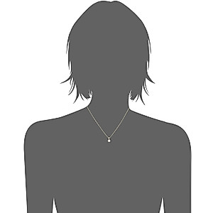 Amazon Essentials 14k Yellow Gold 16" Adjustable to 18" 4-Prong Set Round-Cut Diamond Pendant (1 cttw, J-K Color, I2-I3 Clarity), (previously Amazon Collection)