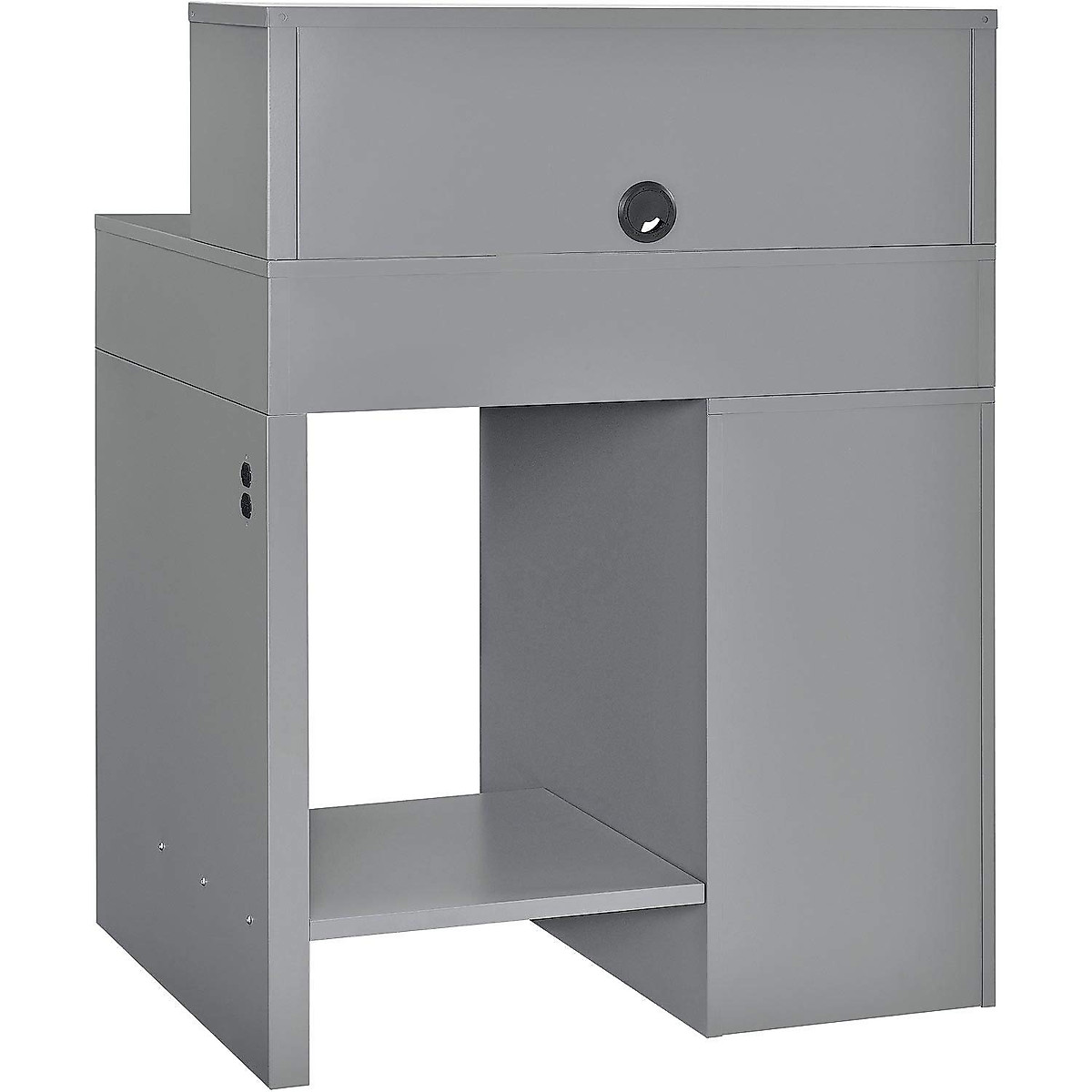 Global Industrial 4-Drawer Shop Desk, 38" W x 29" D x 51" H, Gray