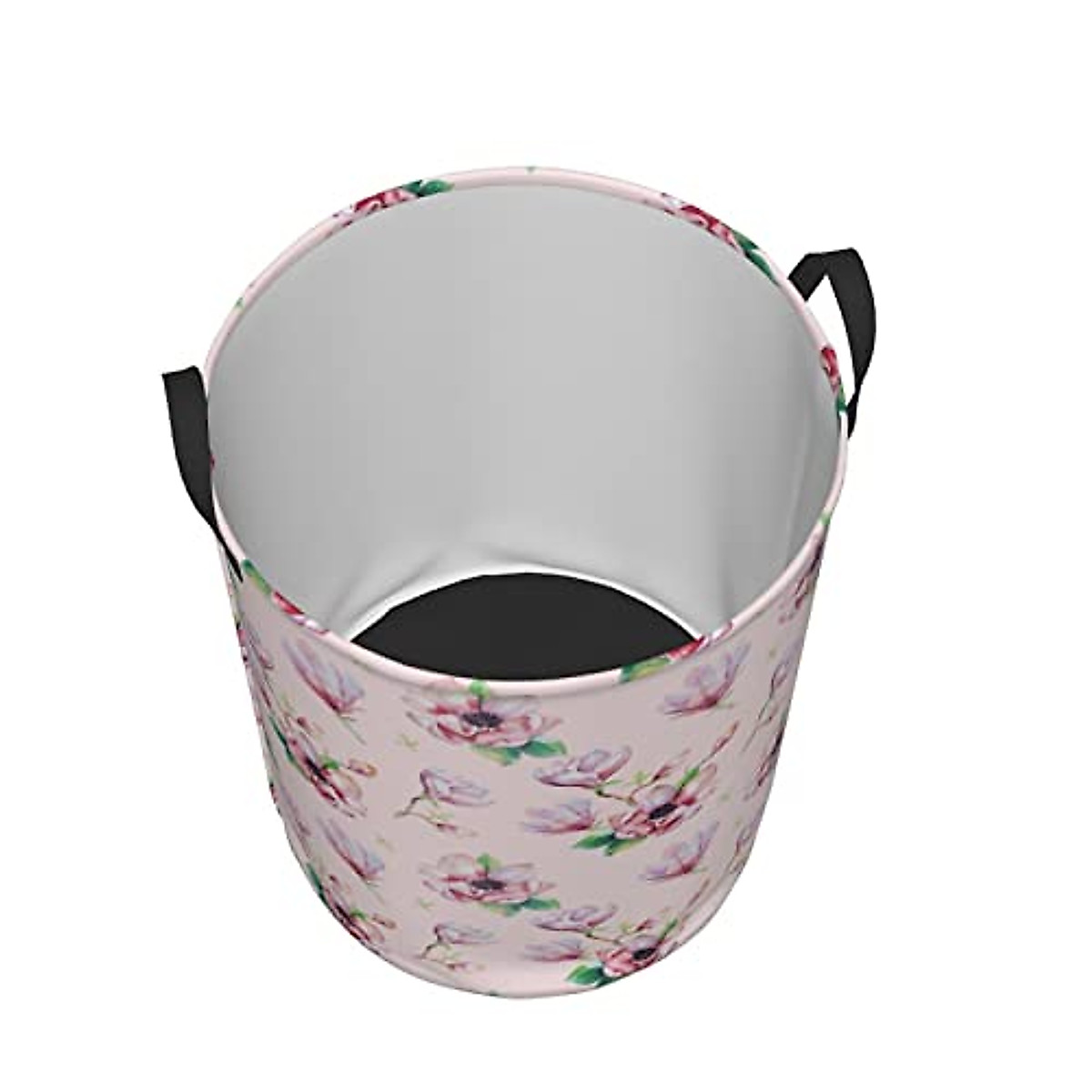 Laundry Basket Magnolia Flower Hampers for Laundry with Handles