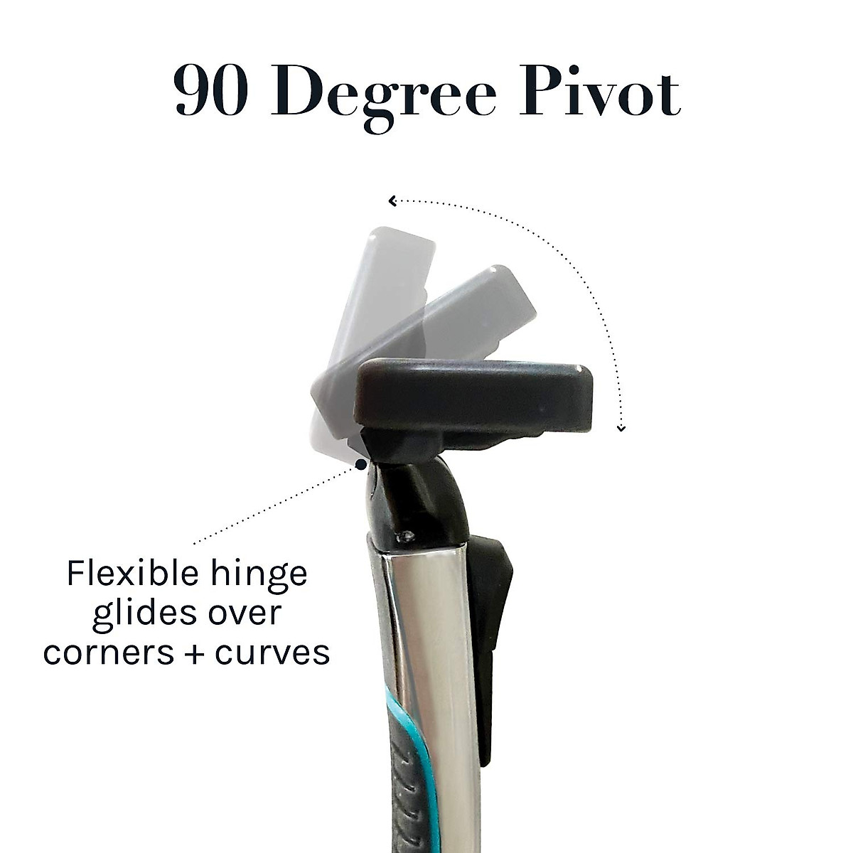 AOA Men's 6 Blade Razor Kit 7pcs in Kit Including 1pc Handle 5pcs Swedish Six-Blade Heads 1pc Stainless Steel Shower Hook Lubricating Aloe Vitamin E Strip for Comfortable Close Shave