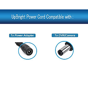 OEM Genuine Parts 8 Way Splitter Cable+ 12V 2.5A AC/DC Adapter Compatible with Lorex ACC-U81 Q-See SWANN CCTV Camera DVR SRDVR8 SWDVK8 DVR8 1000 DVR8-1400 DVR8-1425 1450 1500 BX1202500 ACCPWR12V500