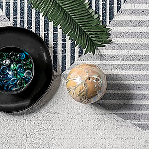 nuLOOM Camila Machine Washable Lunar Eclipse Ultra Thin Area Rug, 4' x 6', Grey