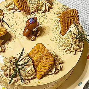 5 Pcs Cute Bear Birthday Candles, Mini Teddy Bear with Hat Cake Cupcake Topper Candle for Birthday Baby Shower Wedding Party Supplies